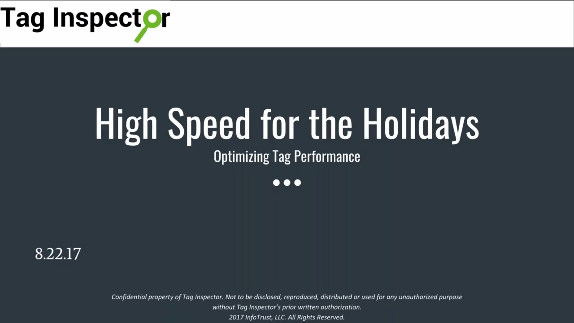 High Speed for the Holidays: Optimizing Tag Performance - Tag Inspector